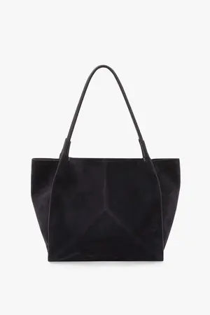 Victoria Beckham The Suede Tote Bag - Navy Blue