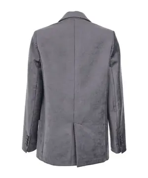FORTE_FORTE Single-breasted Velvet Blazer