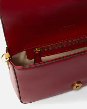 Pinko Mini Love Slouchy Shoulder Bag - Red