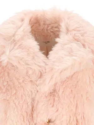 Celine Egg-shaped Peacoat In Mohair