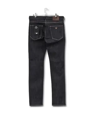 Emporio Armani Mid-rise Contrast Stitched Jeans