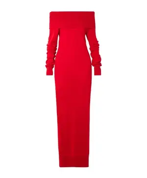 Stella McCartney Off-the-shoulder Wool Knit Dress