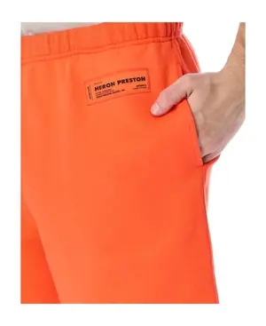 Heron Preston Logo Patch Bermuda Shorts - Orange