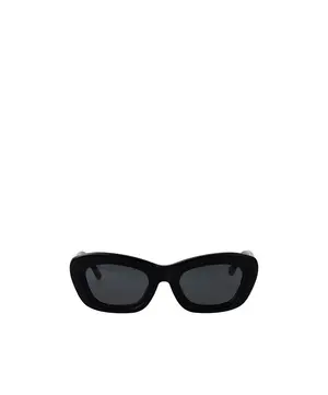 Attico Full Frame Sunglasses - Black/silver/grey