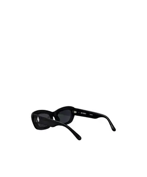 Attico Full Frame Sunglasses - Black/silver/grey