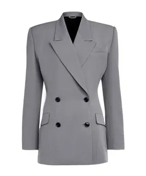 Alaïa Double-breasted Gabardine Blazer
