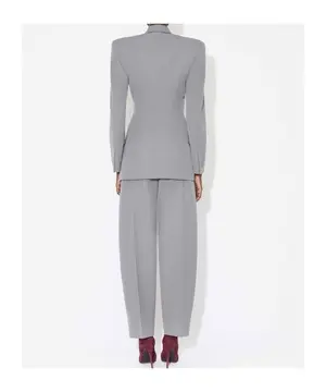 Alaïa Double-breasted Gabardine Blazer