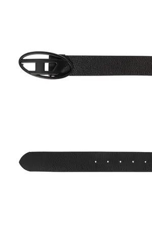 DIESEL® Oval Buckle Belt - Black