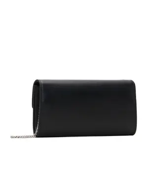 JIMMY CHOO Bing Flap Shoulder Bag - Black/silver