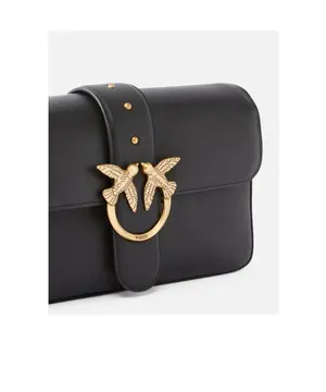 Pinko Love One Slouchy Medium Handbag - Black
