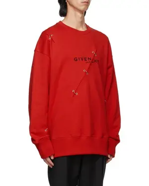 Givenchy Eyelet Detail Oversized Sweatshirt