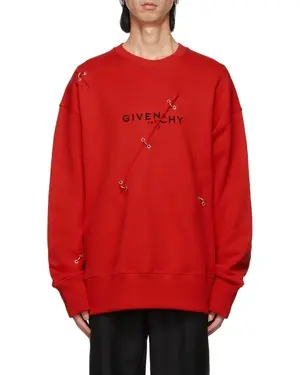 Givenchy Eyelet Detail Oversized Sweatshirt