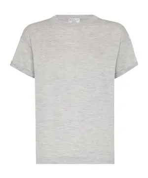 Brunello Cucinelli Short-sleeved Crewneck T-shirt - Grey