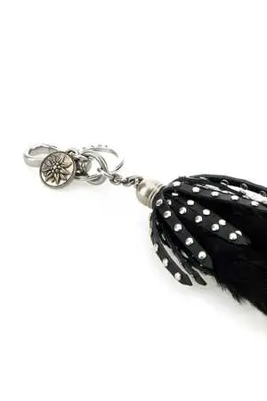Prada Studded Tassel Keyring
