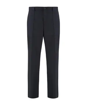 Hugo Boss Wool Trousers With Side Pockets