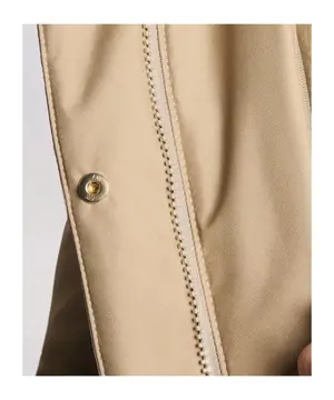 FAY Technical Gabardine Toggle Hooded Coat - Beige