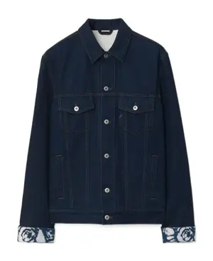 Burberry Logo Patch Buttoned Denim Jacket - No