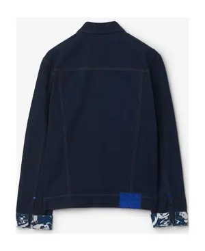 Burberry Logo Patch Buttoned Denim Jacket - No