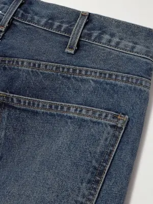 NILI LOTAN Mitchell Denim Trousers With Belt Loops