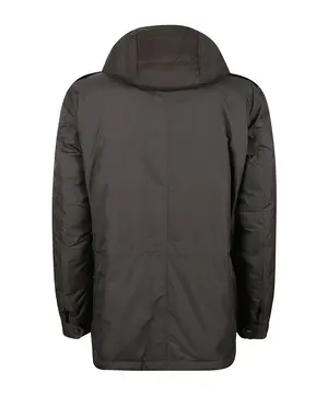 MOORER Hooded Jacket - Black