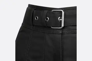 Dior High-waist Flared Pants With Buckle Detail