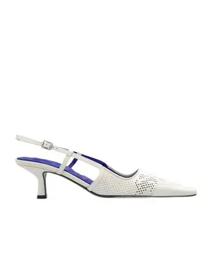 Burberry Chisel Slingback Pumps - White