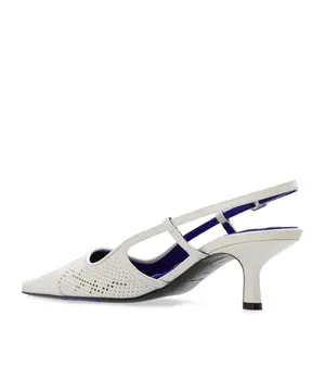 Burberry Chisel Slingback Pumps - White