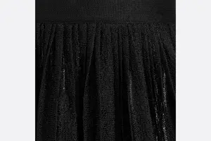 Dior Asymmetric Wrap Skirt With Horn Cut Details
