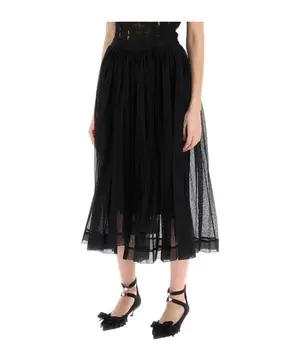 Dior Asymmetric Wrap Skirt With Horn Cut Details