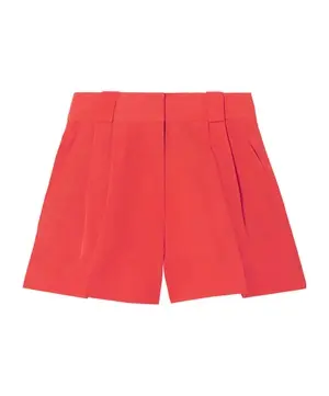 BLAZÉ MILANO Belted Tailored Shorts - Red