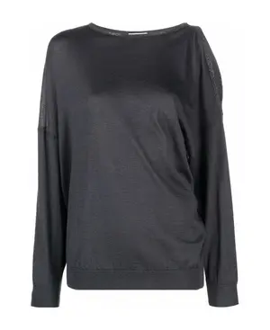 Brunello Cucinelli Cold Shoulder Jumper