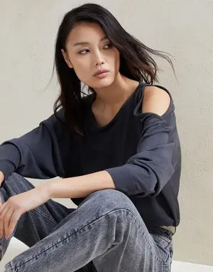 Brunello Cucinelli Cold Shoulder Jumper