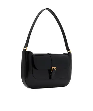 By Far Miranda Buckle Underarm Bag - Black