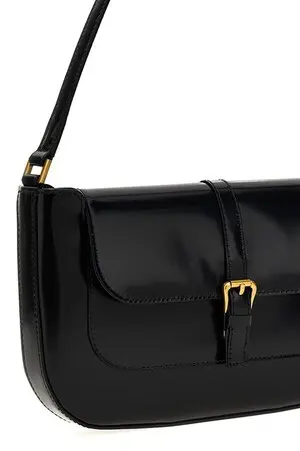 By Far Miranda Buckle Underarm Bag - Black