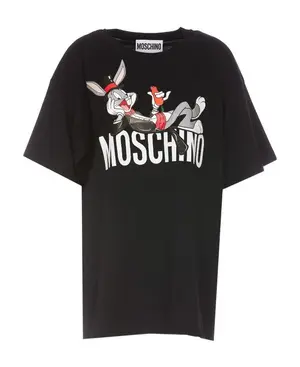 Moschino Bugs Bunny Patch Organic Cotton T-shirt