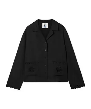 Sleeper Sofia Embroidered Linen Shirt