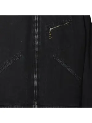 MAISON MARGIELA Zip-up Denim Jacket With Corduroy Collar