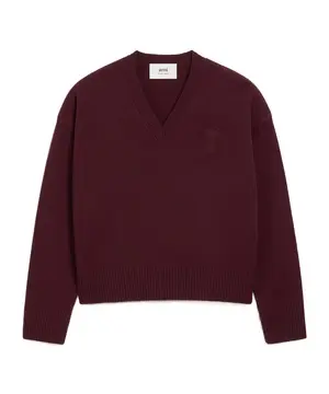 Ami V Neck Knitwear For Men