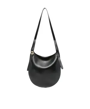 Coperni Logo Printed Shoulder Bag - Black