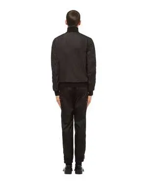 Prada Logo Plaque Reversible Bomber Jacket