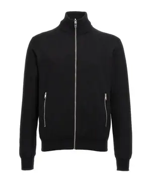 Prada Logo Plaque Reversible Bomber Jacket