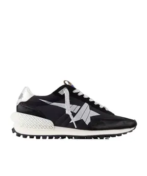 GOLDEN GOOSE Running Marathon Paneled Lace-up Sneakers - Black