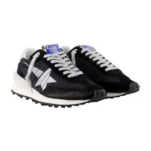 GOLDEN GOOSE Running Marathon Paneled Lace-up Sneakers - Black