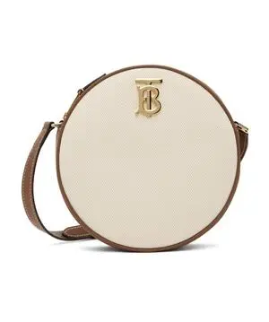 Burberry Burberry Monogram Canvas Crossbody Bag Nude