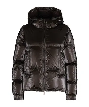 K-WAY Lethille Thermo Pearly Short Puffer Jacket - Black