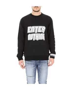 LANVIN Printed Long Sleeve Crewneck Sweatshirt