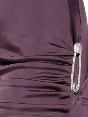 Giuseppe Di Morabito Long Sleeve Draped Maxi Dress