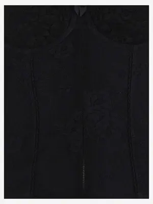 Balenciaga Lace Detailed Sleeveless Bustier Top