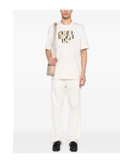 Fendi Logo Printed Crewneck T-shirt