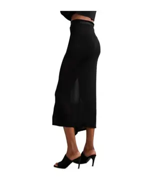 THE FRANKIE SHOP Alsen Knitted Midi Wrap Skirt